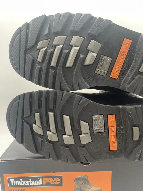 TIMBERLAND PIT BOSS 6" Mens STEEL TOE TB033034-214 Brown Leather Work ...