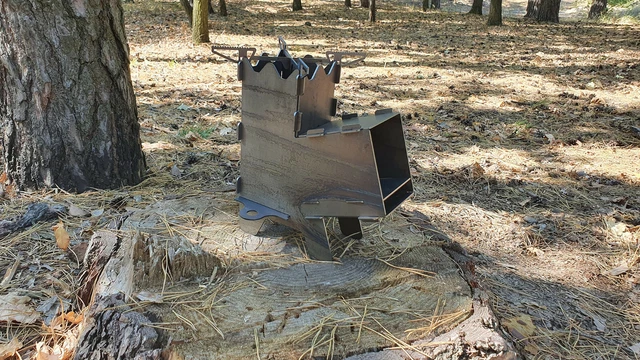 ROCKET STOVE MINI V3 DXF files for plasma, laser. Portable Fire Wood ...