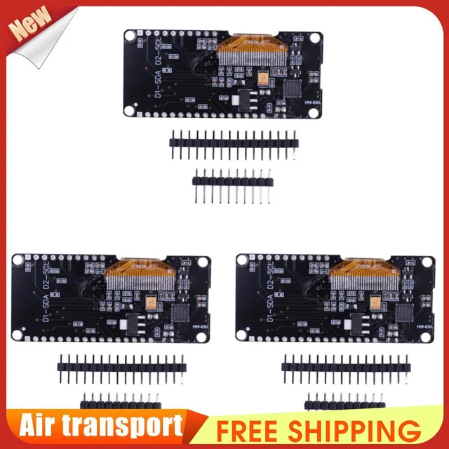 NEW FOR WEMOS NODEMCU ESP8266 WiFi Module 0.96 Inch OLED Display CP2102 ...