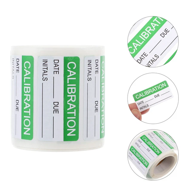 CALIBRATION LABELS SELF Lamination Green Calibration Sticker $18.98 ...