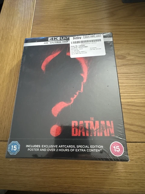 THE BATMAN (2022) UK HMV Limited Edition 4K UHD Blu Ray Deluxe ...