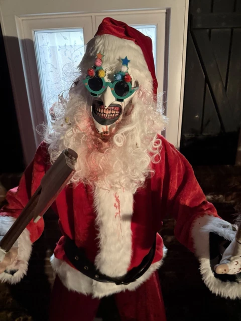 TERRIFIER SPIRIT HALLOWEEN Animatronic Art The Clown Santa Figure With ...