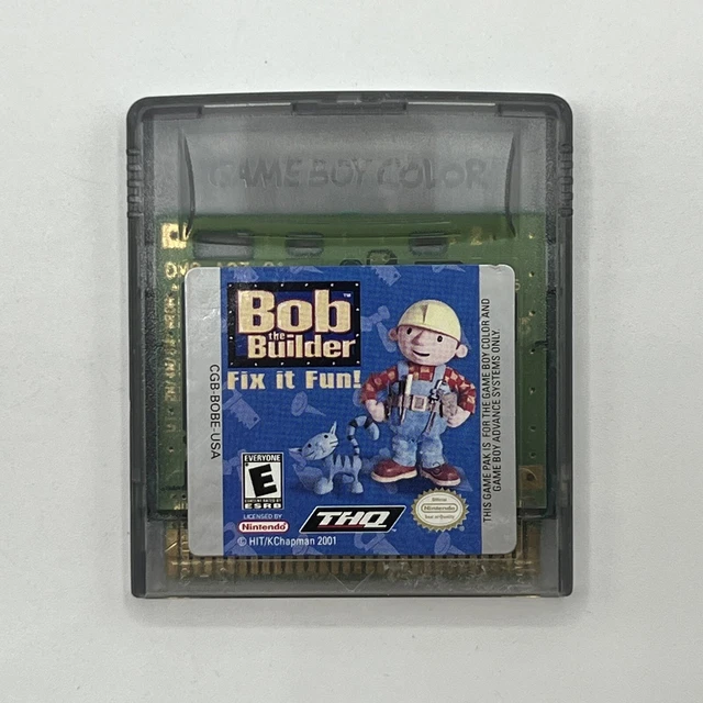NINTENDO GAME BOY Color Bob The Builder Fix It Fun! Authentic Tested ...