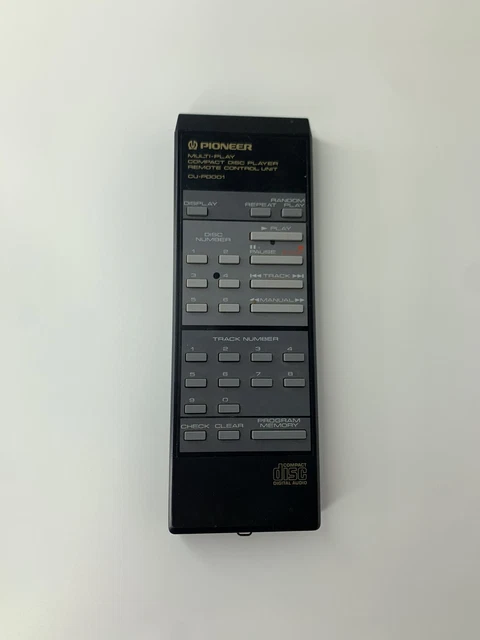 PIONEER CU-PD001 MULTI-PLAY Cd Player Remote Control Original Pdm6Bk ...