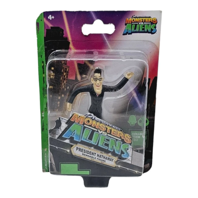DREAMWORKS MONSTERS VS Aliens Bendable Figure President Hathaway £8.99 ...