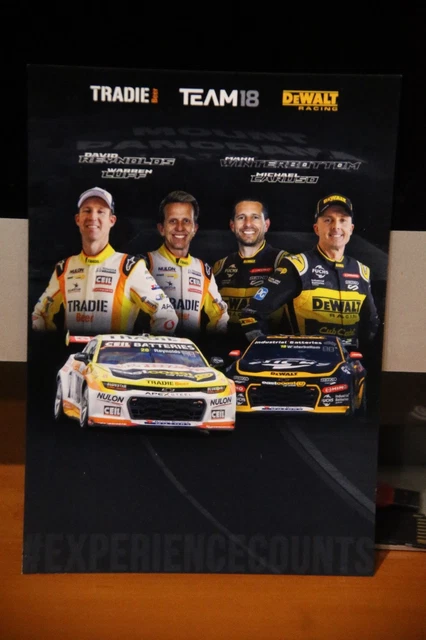 DAVID REYNOLDS/MARK WINTERBOTTOM Team 18 Camaro V8 Supercar Driver Card ...