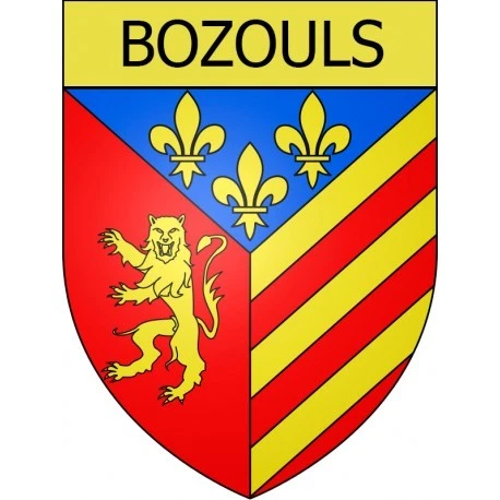 BOZOULS 12 VILLE Stickers blason autocollant adhésif Taille:17 cm EUR 6,99 - PicClick FR