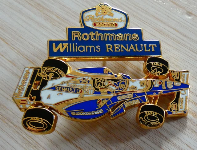 RARE BIG PIN'S F1 Formula One Damon Hill Williams Renault Fw 17 ...