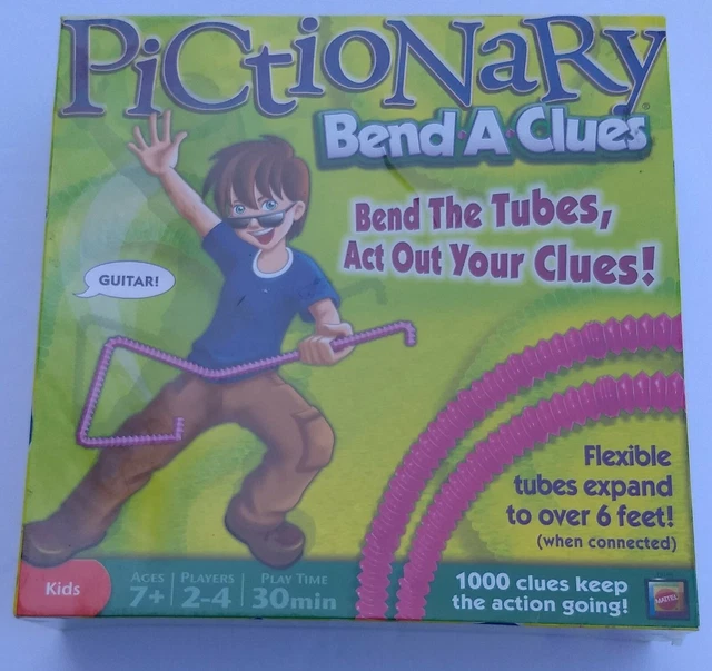 PICTIONARY BEND A Clues Game Family Friendly Mattel Ages 7+ Sealed Kids ...