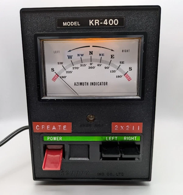 KENPRO MODEL KR-400 Azimuth Indicator Antenna Rotator Controller Japan ...