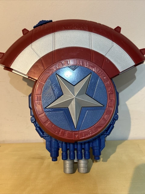 MARVEL CAPTAIN AMERICA REVEAL SHIELD NERF DART GUN TOY hasbro AVENGERS ...