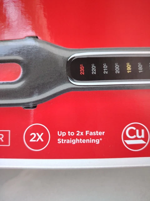 REVLON DOUBLE STRAIGHT Copper Ceramic Dual Plate Hair Straightener ...