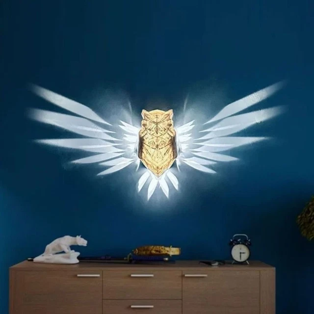 OWL EAGLE BALD Eagle Wall Lamp Animal Sconces Lion Statue Night Lights ...