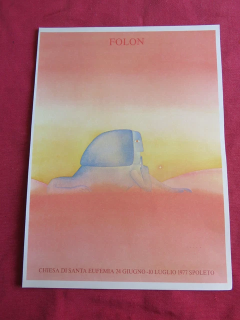 AFFICHE GRAVURE JEAN-MICHEL FOLON CHIESA DI SANTA FUFEMIA 1977 EUR 7,85 ...
