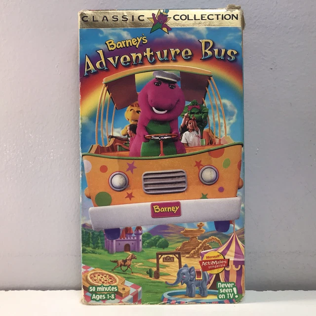 BARNEY’S ADVENTURE BUS Classic Collection VHS Video Tape RARE! Sing ...
