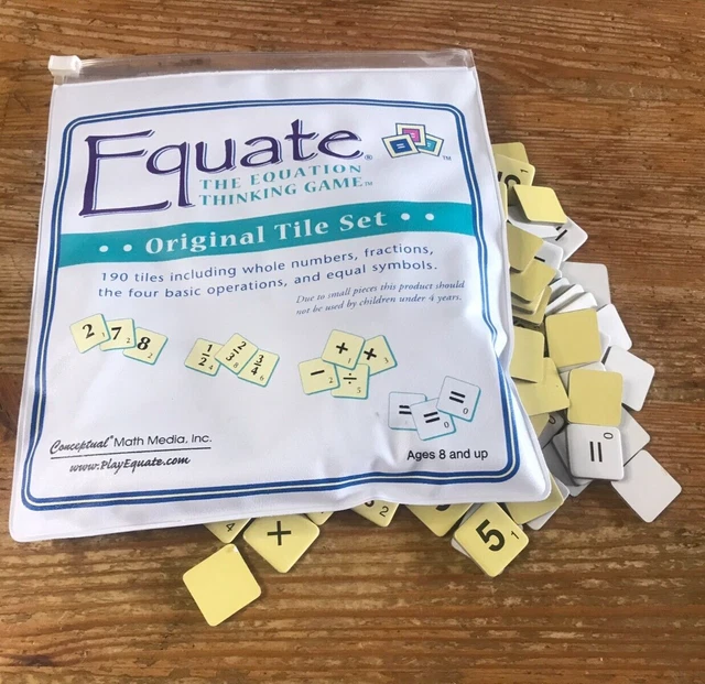 EQUATE REPLACEMENT PIECES Original Tile Set Equation Thinking Game ...