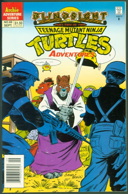 VINTAGE 1994 TEENAGE Mutant Ninja Turtles TMNT #60 VF Newsstand Edition ...
