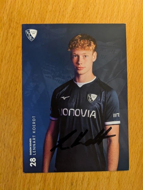 LENNART KOERDT VFL Bochum 2024/25 handsignierte Autogrammkarte EUR 2,50 ...