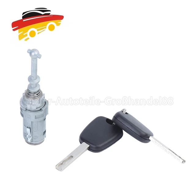 ZYLINDER TÜRSCHLOSS VORNE Links+Schlüssel für Citroen C2 C3 Pluriel ...