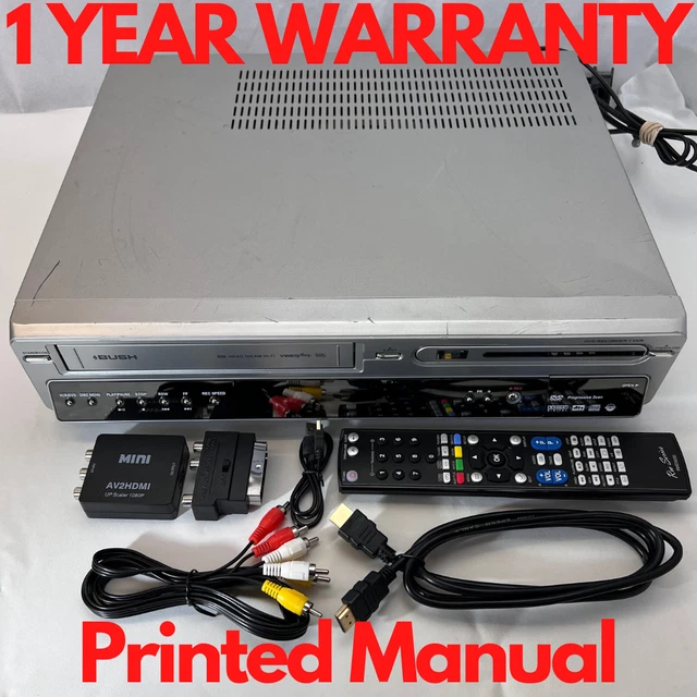 BUSH DVRHS02 DVD Recorder / VCR VHS RECORDER COMBI NICAM **TRANSFER VHS TO DVD** £149.99 ...