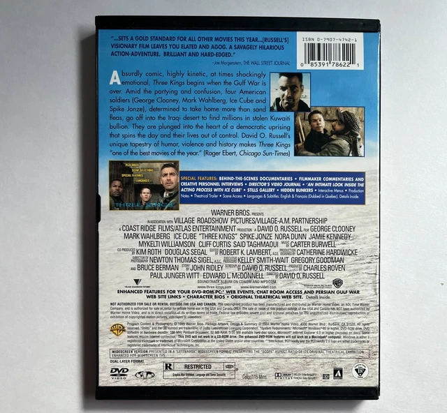 THREE KINGS (DVD, 2000, Special Edition Letterboxed) $4.23 - PicClick CA