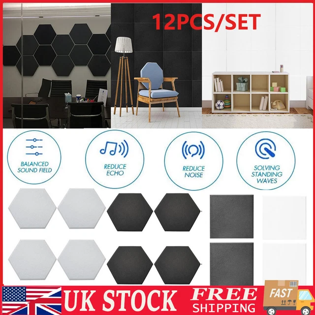 ACOUSTIC WALL STUDIO Sound Proofing Panels Insulation Foam Pads ...