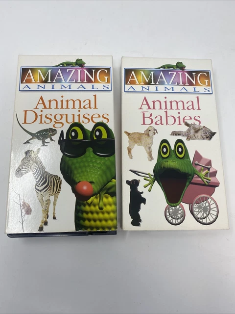 VINTAGE VHS 1996 Amazing Animals DISGUISES & Babies DK Children's ...
