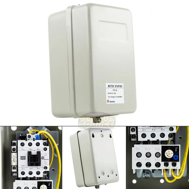 MAGNETIC STARTER 15 HP 3 Phase 460v for Electric Air Compressor Motors ...