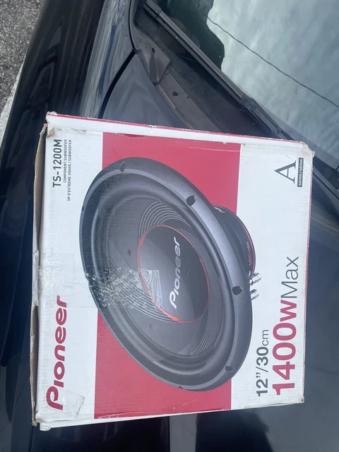 CAISSON DE BASSES cône Pioneer TS-1200M 12" - 1400w puissance maximale - bobine vocale unique 4Ω ...