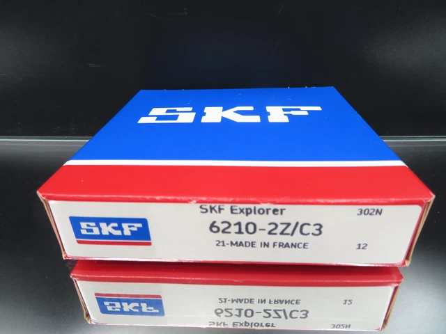 SKF 6210-2Z/C3 GROOVED Ball Bearing 50x90x20 MM $63.32 - PicClick CA