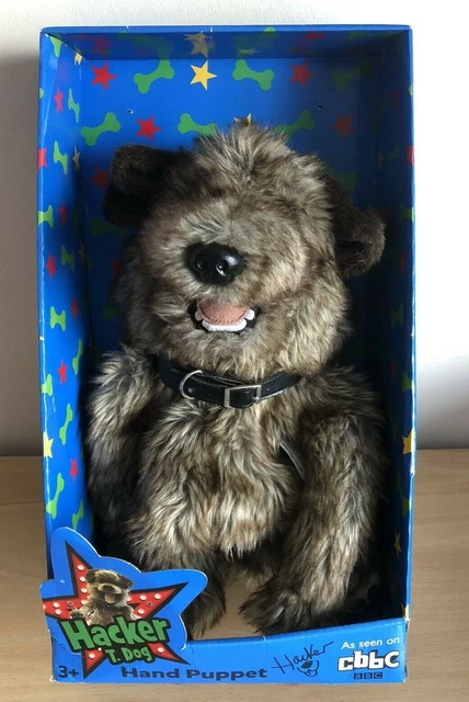 HACKER T. DOG Hand Puppet with Box - CBBC Soft Toy Plush - Very Good ...