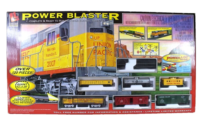 LIFE-LIKE TRAINS POWER Blaster Union Pacific Power-Loc Train Set Nice ...
