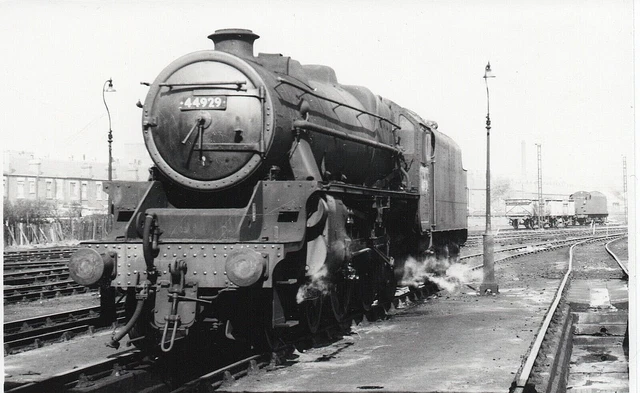 EX LMS CLASS 5MT 4-6-0 No 44929 @ BOLTON SHED YARD on 23/4/58 R/PHOTO ...
