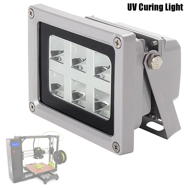PRINTER ACCESSORIES 405NM Wavelength Light Curing UV Curing Light Resin ...