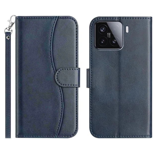 FOR XIAOMI 15T Pro 5G Dual-Folded S-SHAPE Leather Phone Case Cover ...