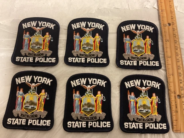 NEW YORK STATE Police collectors Hat patch set 6 pieces all new $20.04 ...