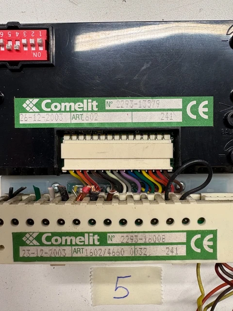 COMELIT CITOFONO VIDEOCITOFONO Pulsantiera Art 1602 RIF5 EUR 60,00 ...