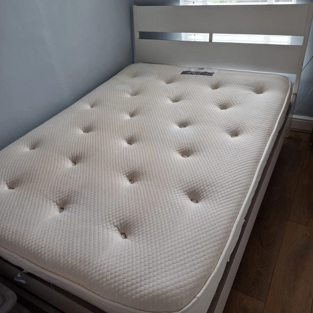 IKEA DOUBLE BED Frame with Silent Night Mattress The HARMONY COLLECTION ...