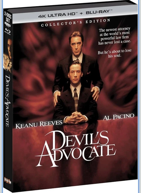 THE DEVIL'S ADVOCATE (4K UHD + Bluray) With Slipcover - Keanu Reeves ...