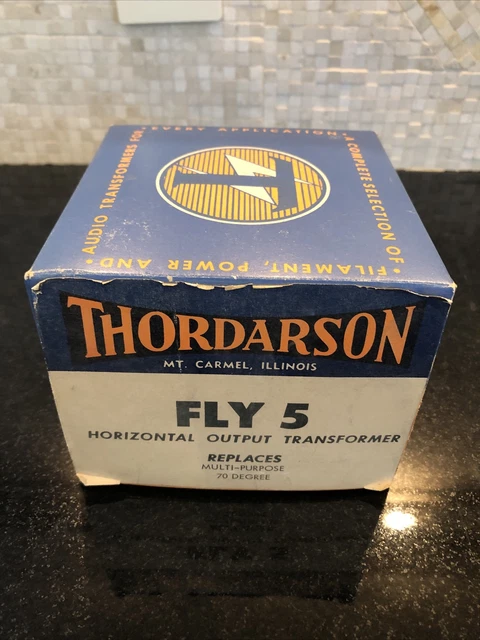 NOS THORDARSON FLY 5 Horizontal Output Transformer Replaces Multi ...