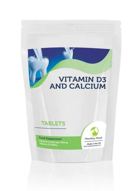 CALCIUM 500MG AND Vitamin D3 500mg200iu x90 Tablets Letter Post Box ...