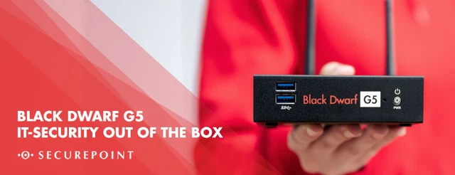 TERRA BLACK DWARF securepoint G5 UTM Firewall inkl. 1 Jahr Lizenz EUR ...