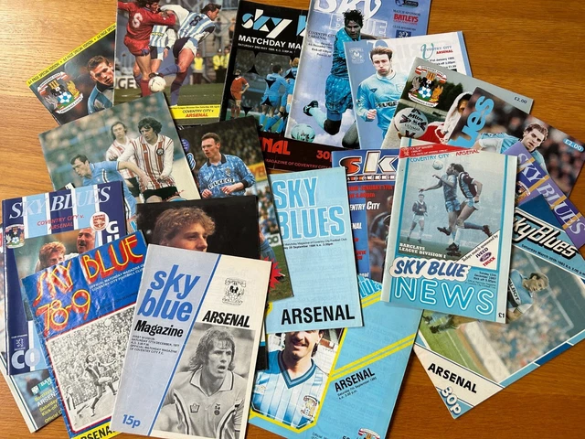 COVENTRY CITY V Arsenal - Bundle (matchday programmes x 20 ) £16.13 ...