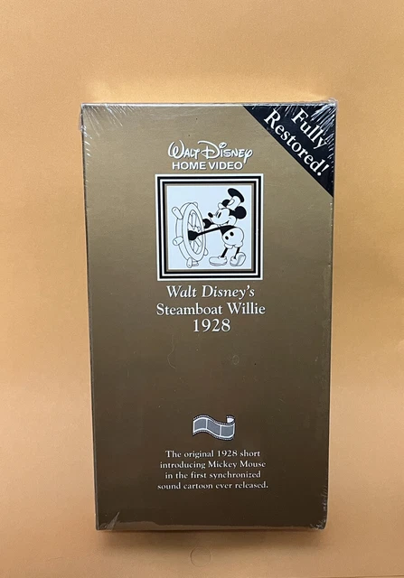 WALT DISNEY’S STEAMBOAT Willie 1928 VHS Fully Restored 1928 Version New ...