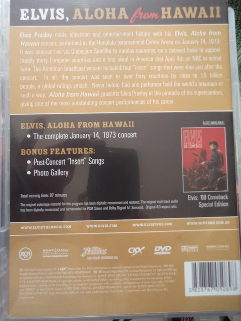 ELVIS PRESLEY - Aloha From Hawaii Special Edition DVD AS NEW! £11.70 ...