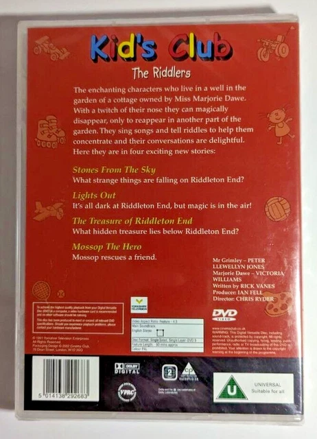THE RIDDLERS: MOSSOP the Hero and Other Stories DVD (2002) Peter ...