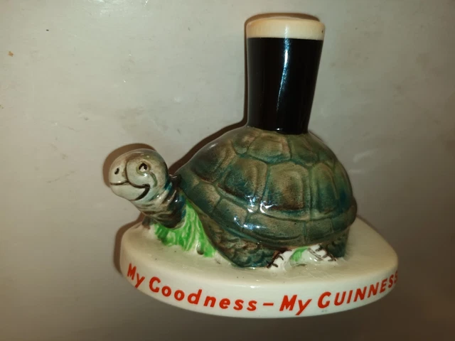 VINTAGE GUINNESS &THANK Goodness My Guinness Tortoise With Pint Carlton ...