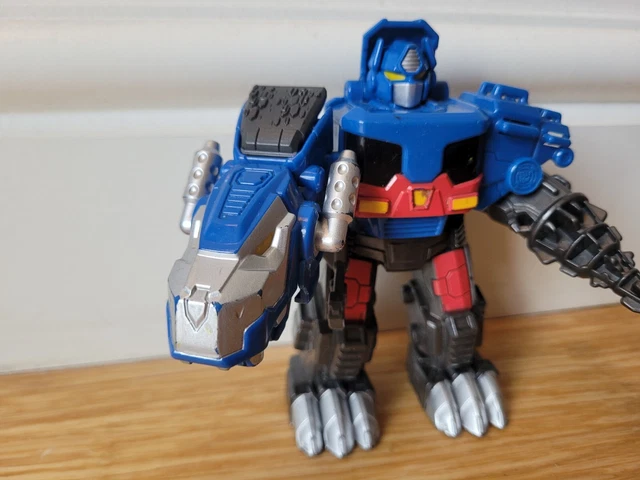 PLAYSKOOL HEROES TRANSFORMERS Rescue Bots T-Rex Dinobot Optimus Prime ...