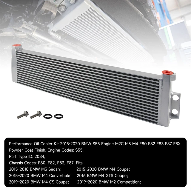 PERFORMANCE OIL COOLER For BMW M3 M4 M2 S55 F80 F82 F83 F87 F8X 2015 ...