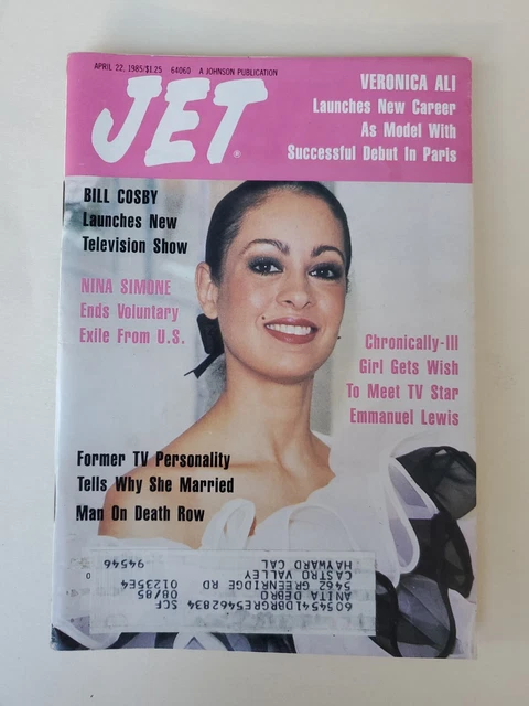JET MAGAZINE VERONICA Ali Model Career Cover Black Interest Nina Simone ...